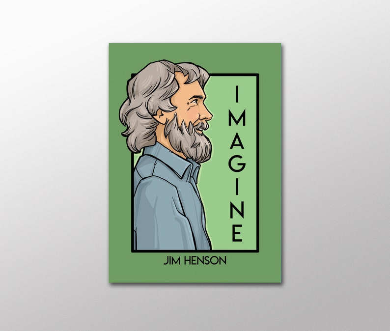 Imagine Jim Henson He Series Postcard | Etsy