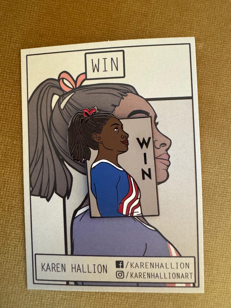 Simone Biles- She Series Pin Win - Etsy