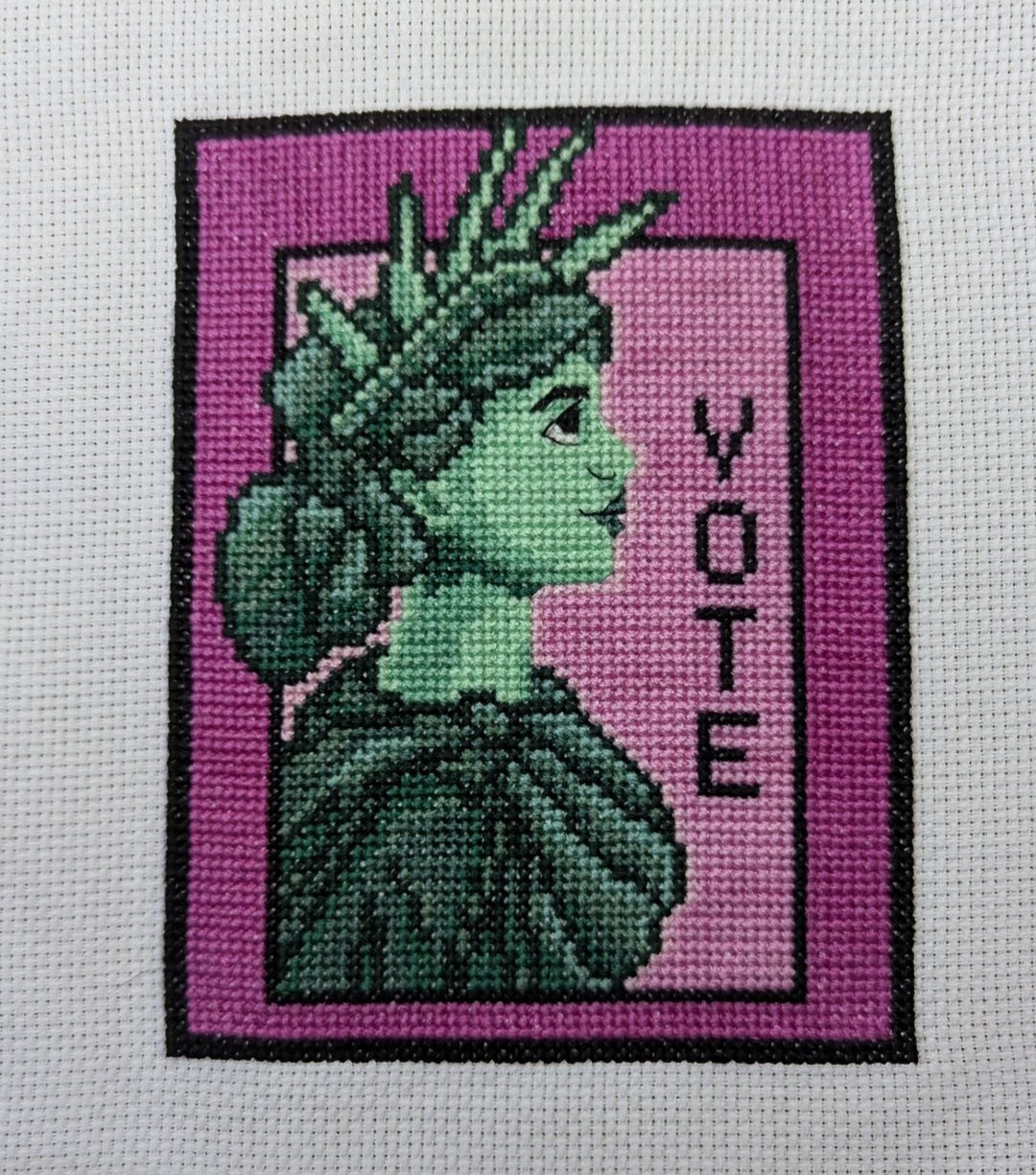 Statue of Liberty Cross Stitch Pattern - Vote - Etsy
