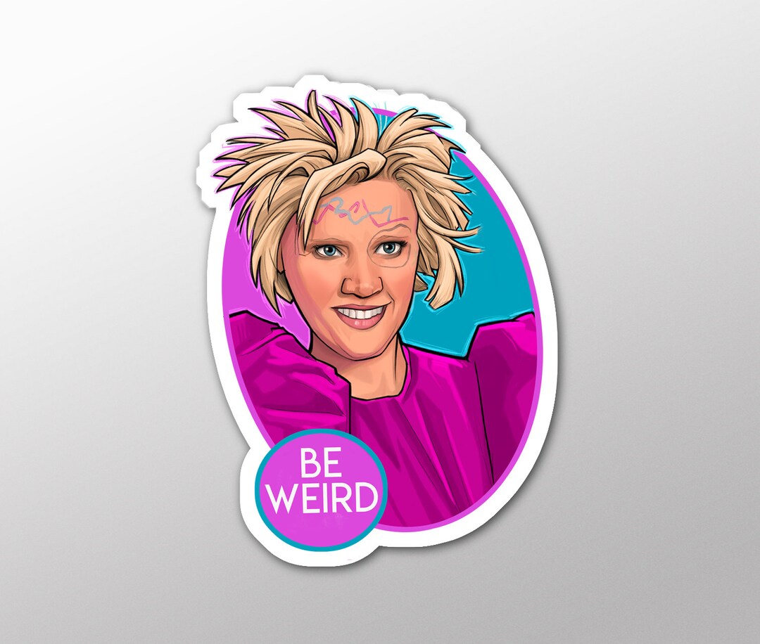 Pop Culture Laptop Decals - Be Weird Sticker - Etsy