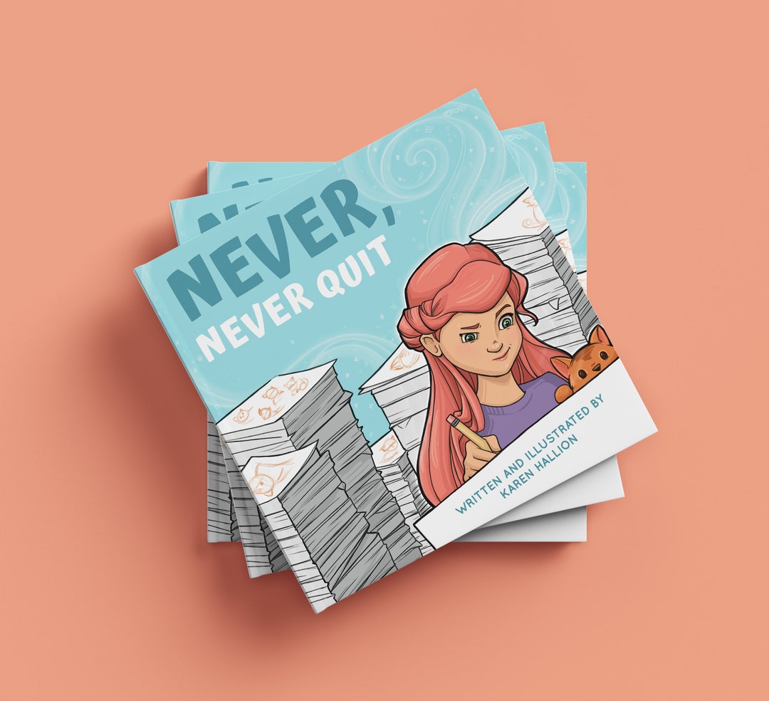 Never, Never Quit Children's Book - Etsy