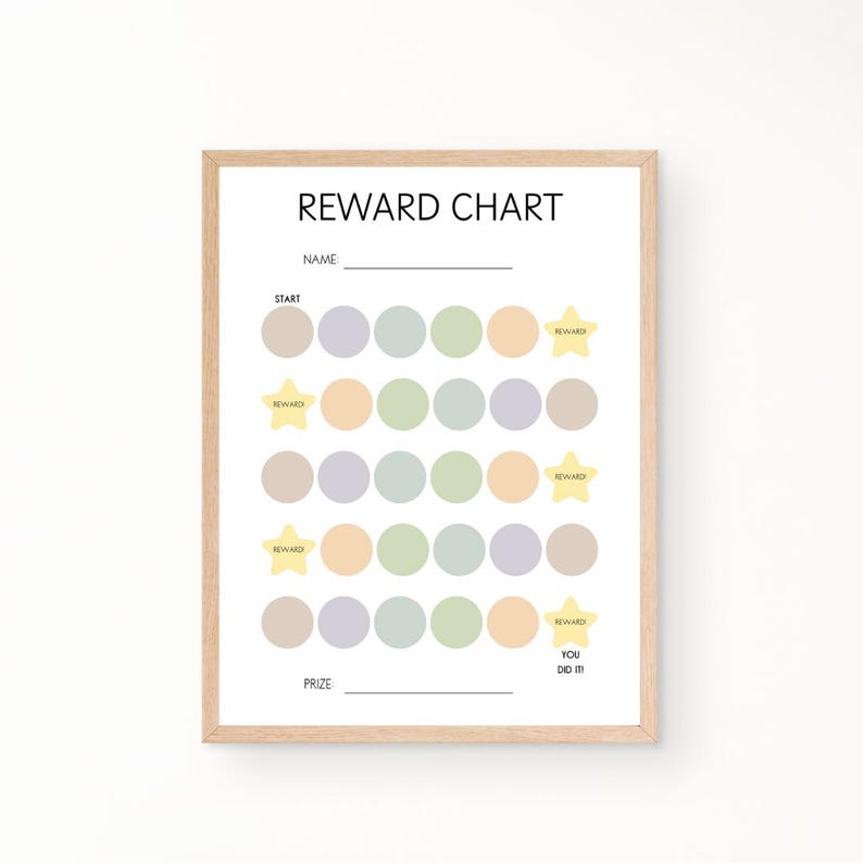 Reward Chart, Toddler Reward Chart, Reward Chart Printable, Kid Routine ...
