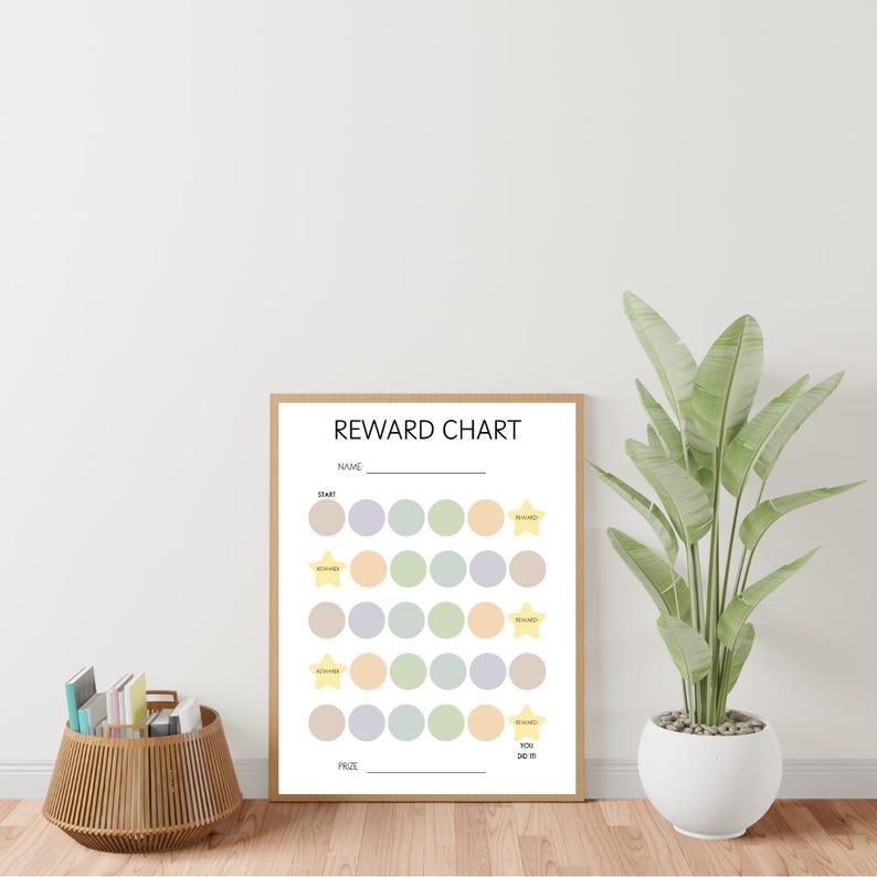 Reward Chart, Toddler Reward Chart, Reward Chart Printable, Kid Routine ...