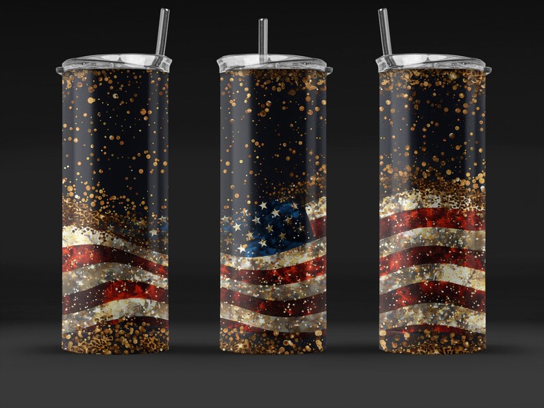 Patriotic Glitter July 4th PNG, Seamless Digital Download, American ...