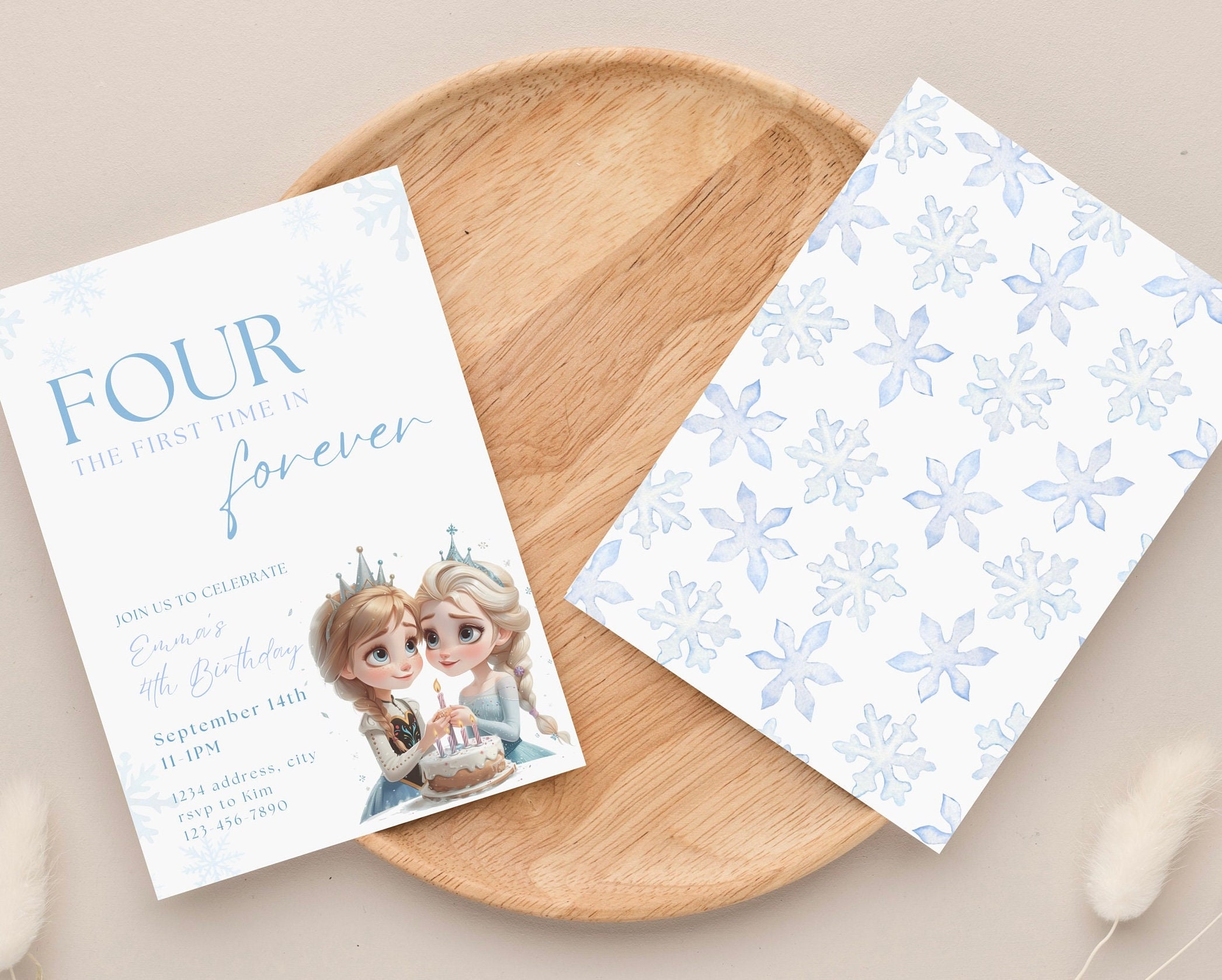 Frozen Birthday Invitation Elsa Birthday Invitation Elsa Party Invite ...