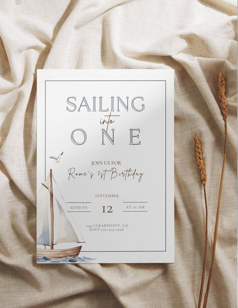 Sailing Theme Birthday Party - Sailing Into One - Lets Sail-ebrate ...