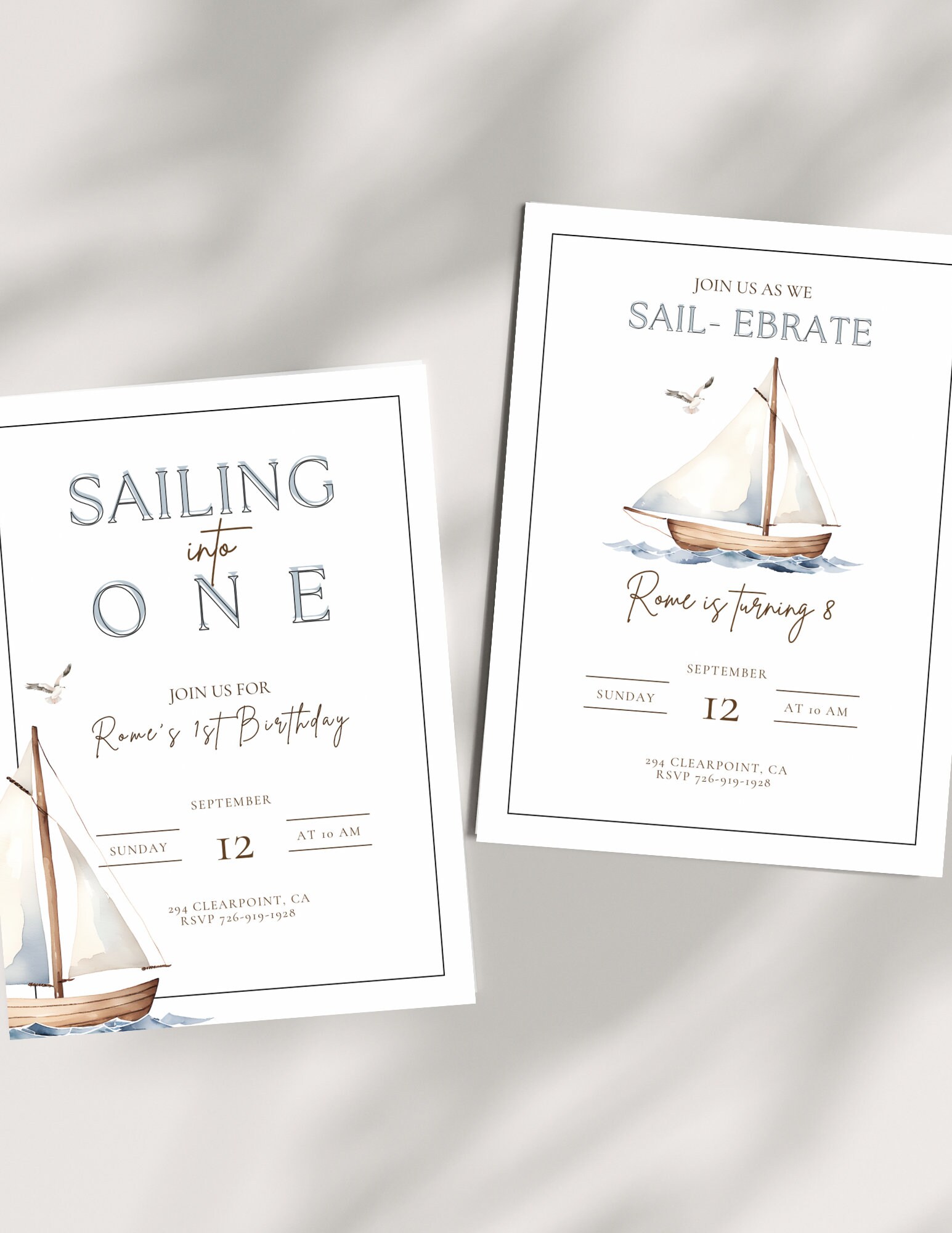 Sailing Theme Birthday Party - Sailing Into One - Lets Sail-ebrate ...