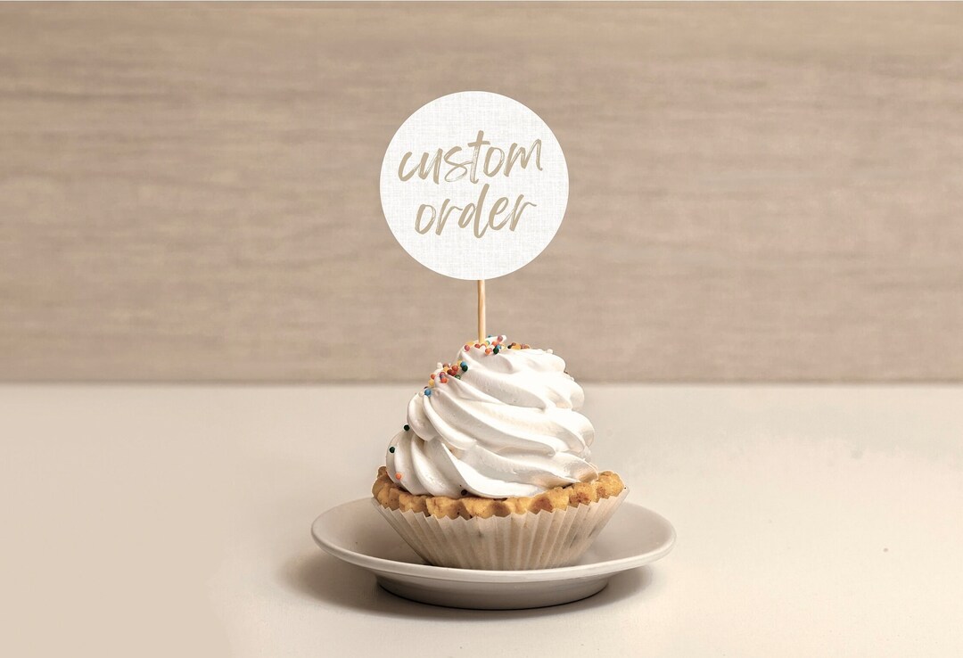 Custom Cupcake Topper: Personalized Design (digital Download) - Etsy
