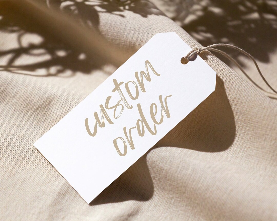 Custom Tag Design: Personalized Thank You Card (digital Download) - Etsy