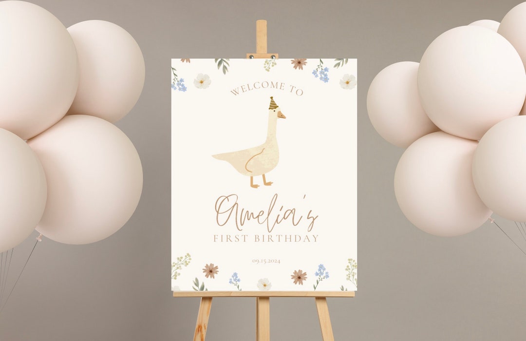 18x24 Silly Goose Sign Digital Template, Editable, One Silly Goose ...