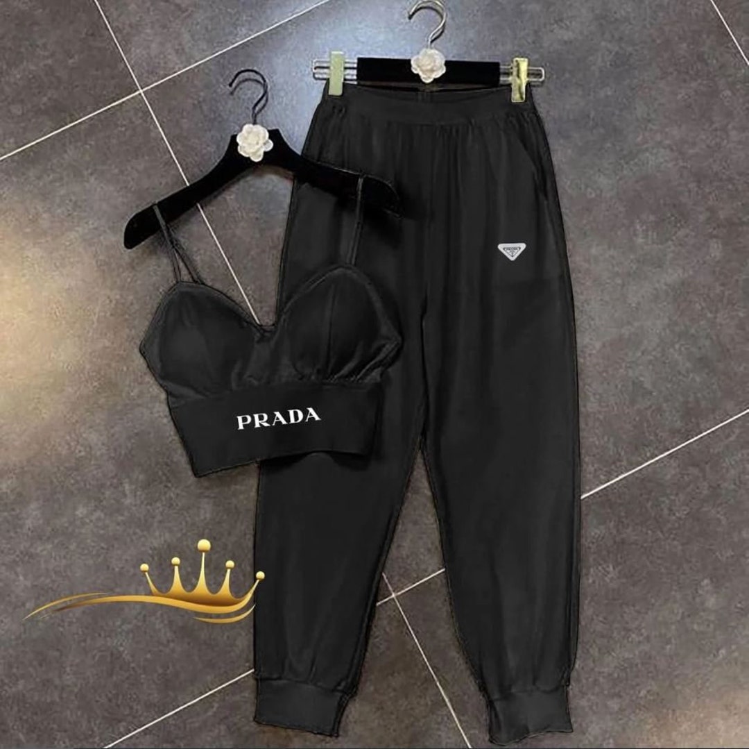 Prada Tracksuit Prada Bra Prada Crop Prada Set Prada Women's Tracksuit ...