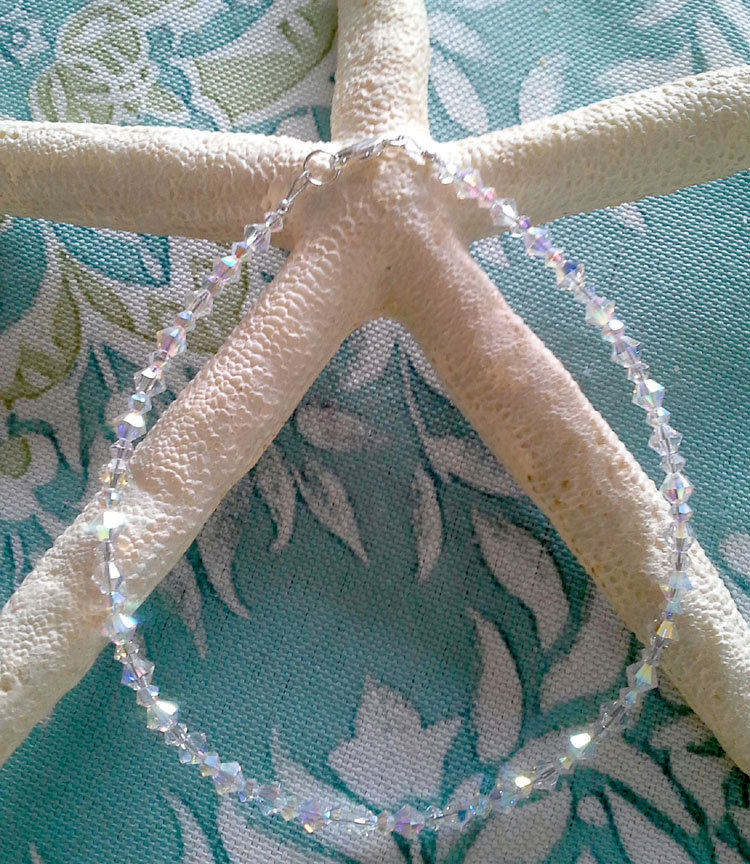 Plus Size Crystal AB 2X Anklet Ankle Bracelet Handmade With Fine ...