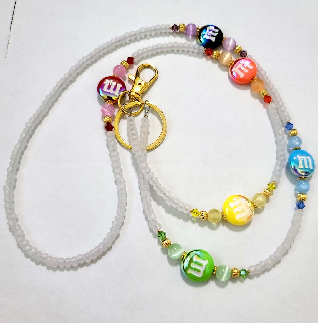 I Love Candy Rainbow Id Badge Holder Lanyard - Etsy