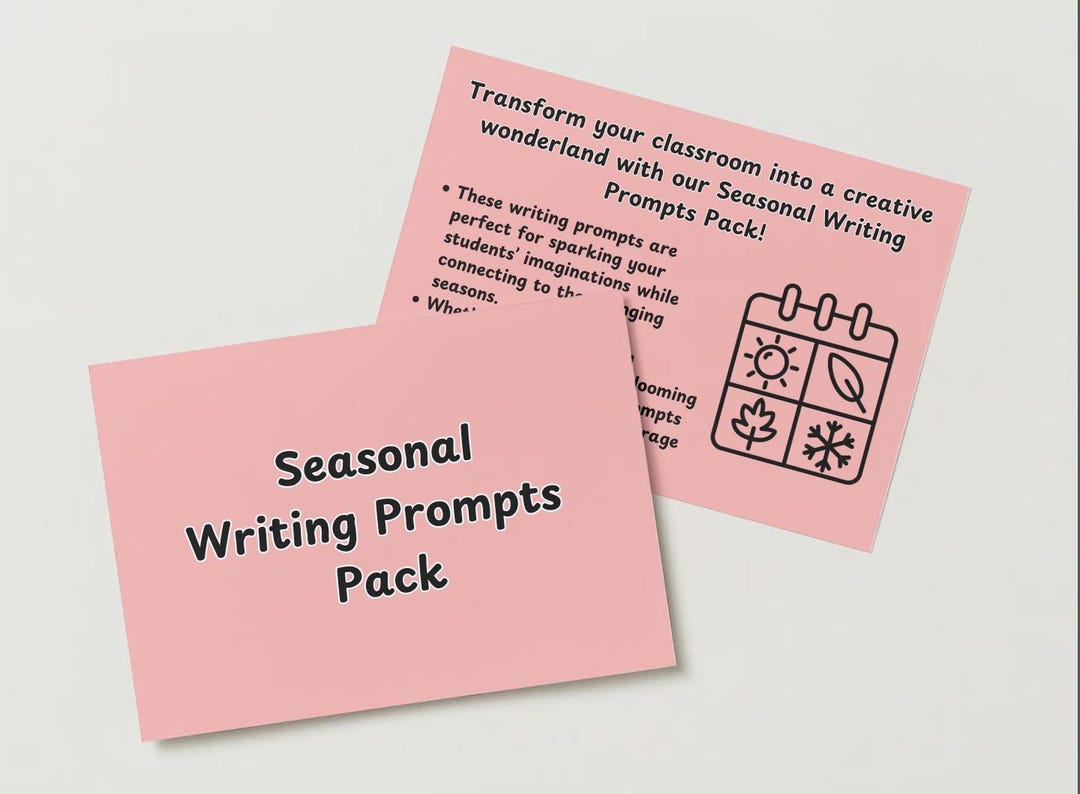 40 Seasonal Writing Prompts Pack - Etsy