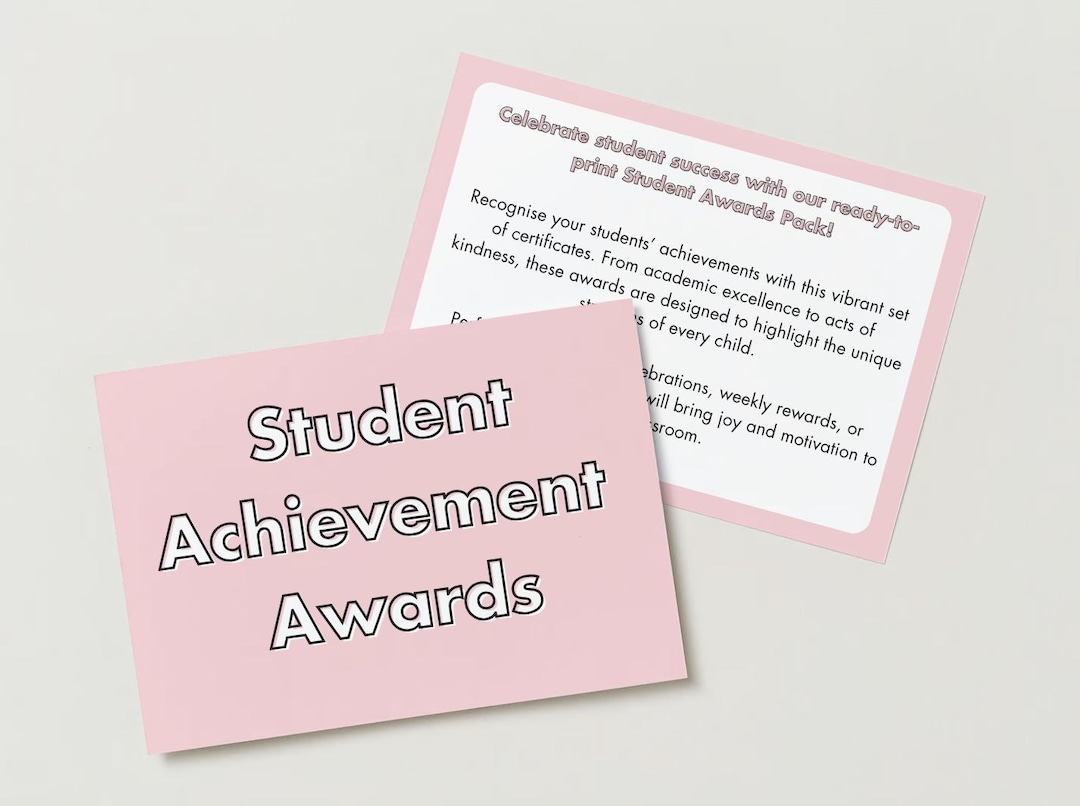 35 Student Achievement Awards - Etsy