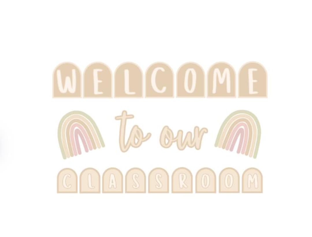 Boho Welcome to Our Classroom Banner - Printable Decor - Etsy