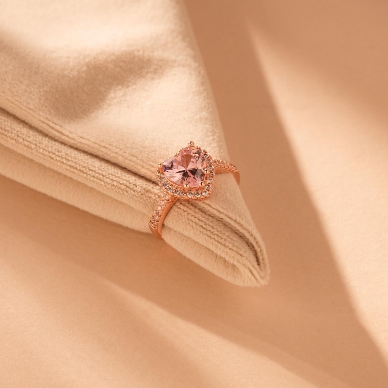 Pink Gold Rings - Etsy