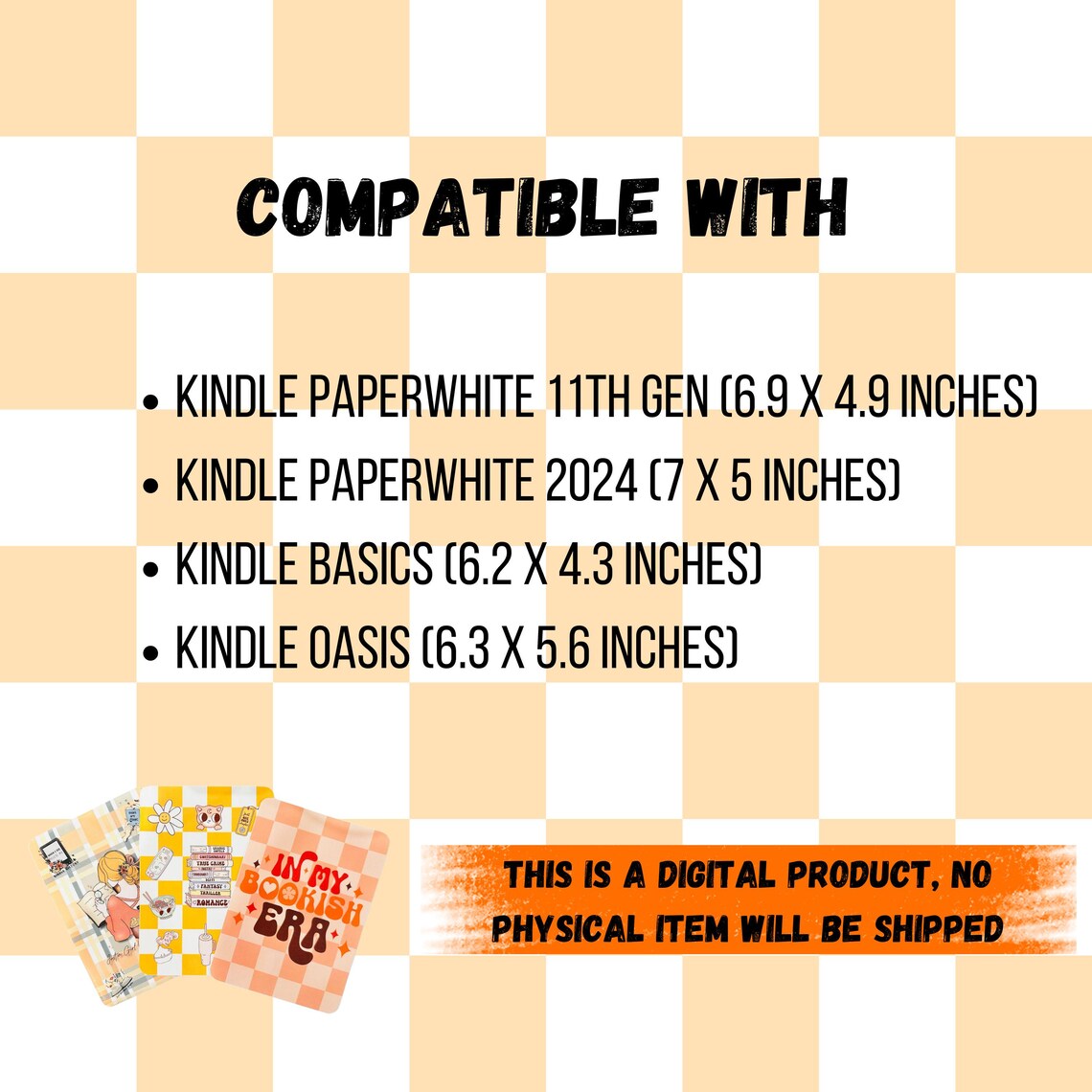 Printable Kindle Clear Case Insert Paperwhite Fall Bookish Accessories ...