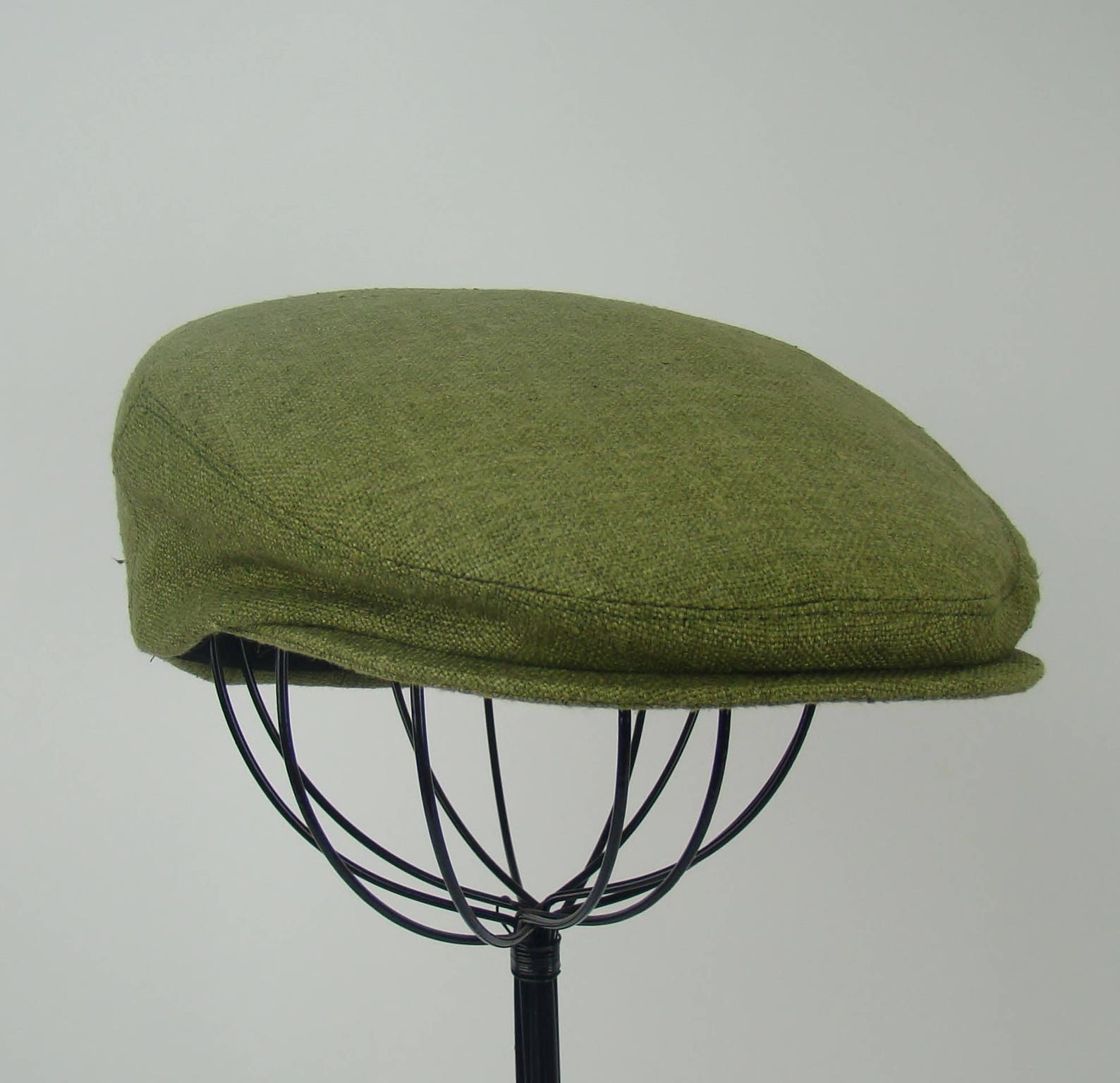 Custom Jeff Cap Handmade Flat Cap Driving Cap for Men in Moss | Etsy
