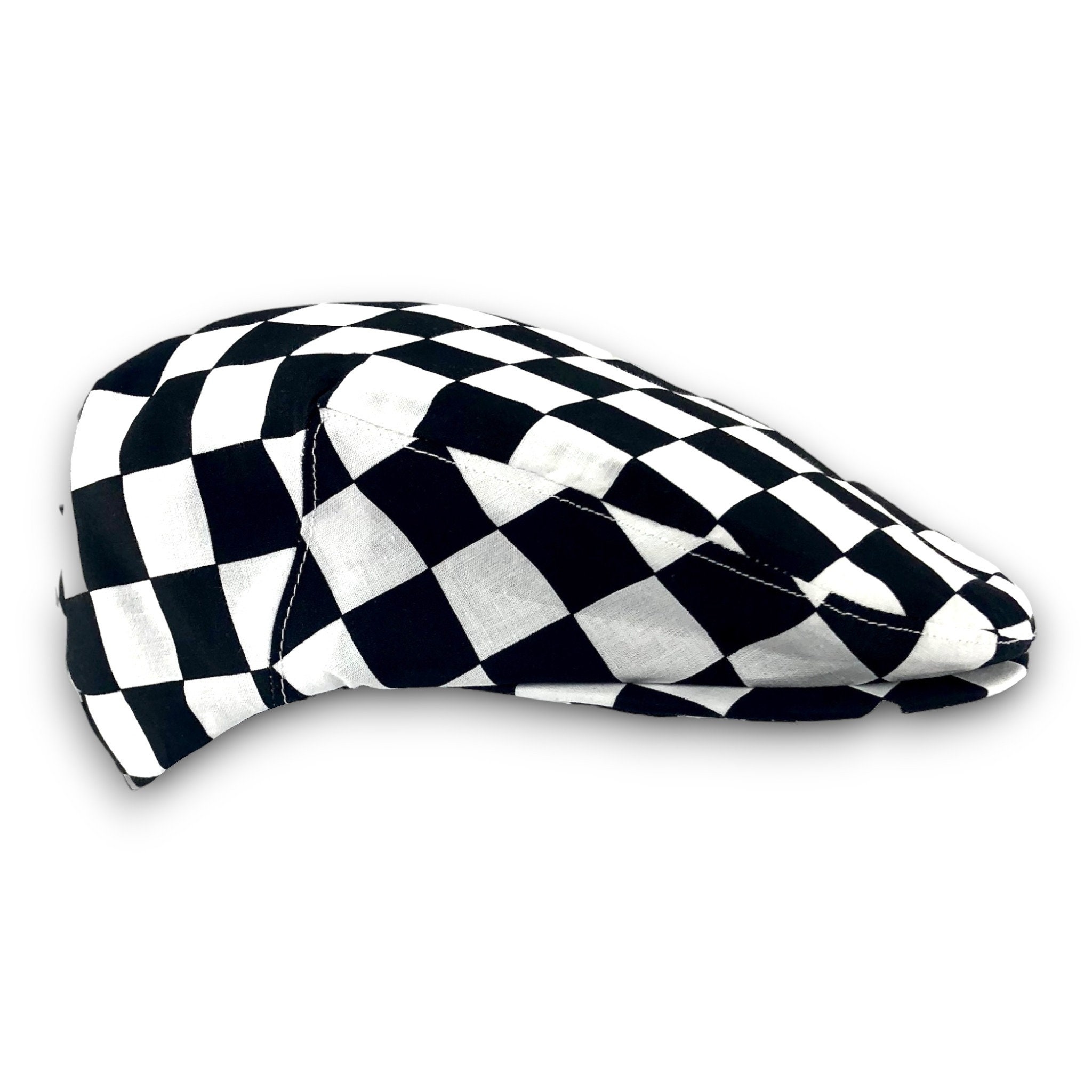 Custom Handmade Novelty Racing Checkered Flag Inspired Print Cotton ...