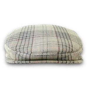 Plaid Wool Flat Jeff Cap, Ivy, Driving Cap Custom Handmade Golf Hat in ...
