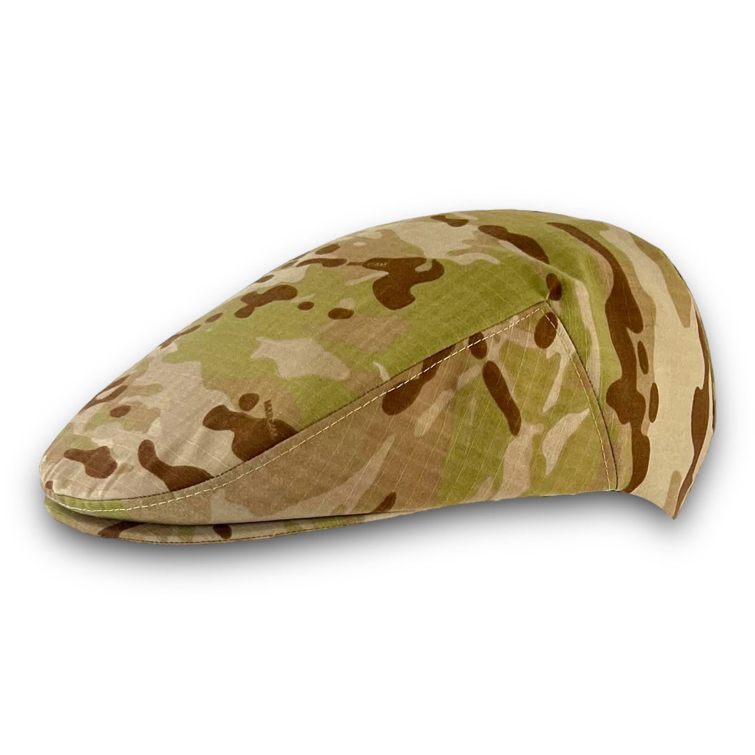 Custom Handmade Flat Cap Handmade to Order Crafted in Multicam ARID ...