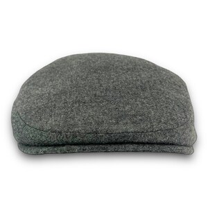 Custom Handmade Medium Gray Wool Jeff Cap - Etsy