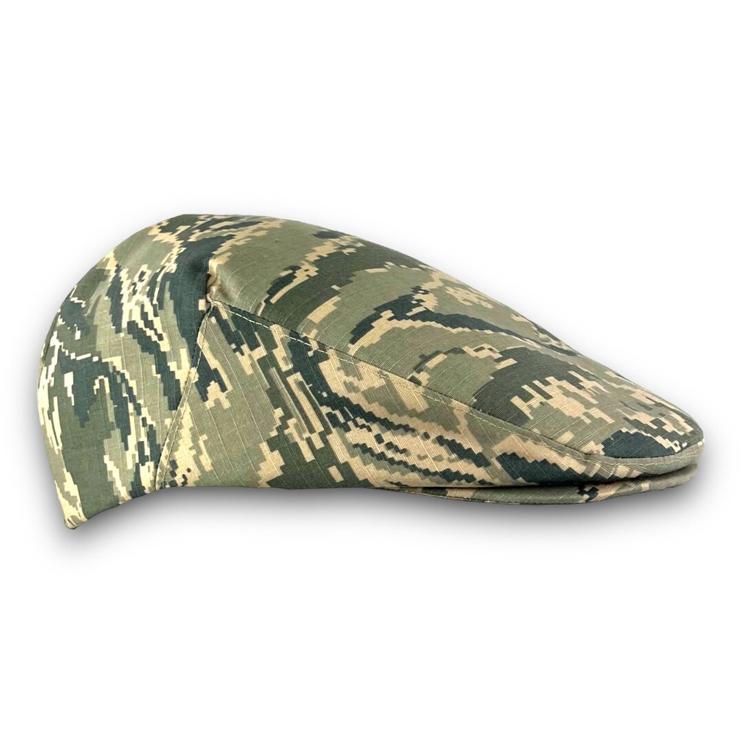 Custom Handmade Flat Cap Made to Order in US Air Force ABU Tiger Stripe ...
