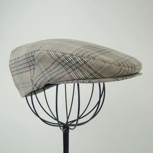 Plaid Wool Flat Jeff Cap Ivy Driving Cap Custom Handmade - Etsy