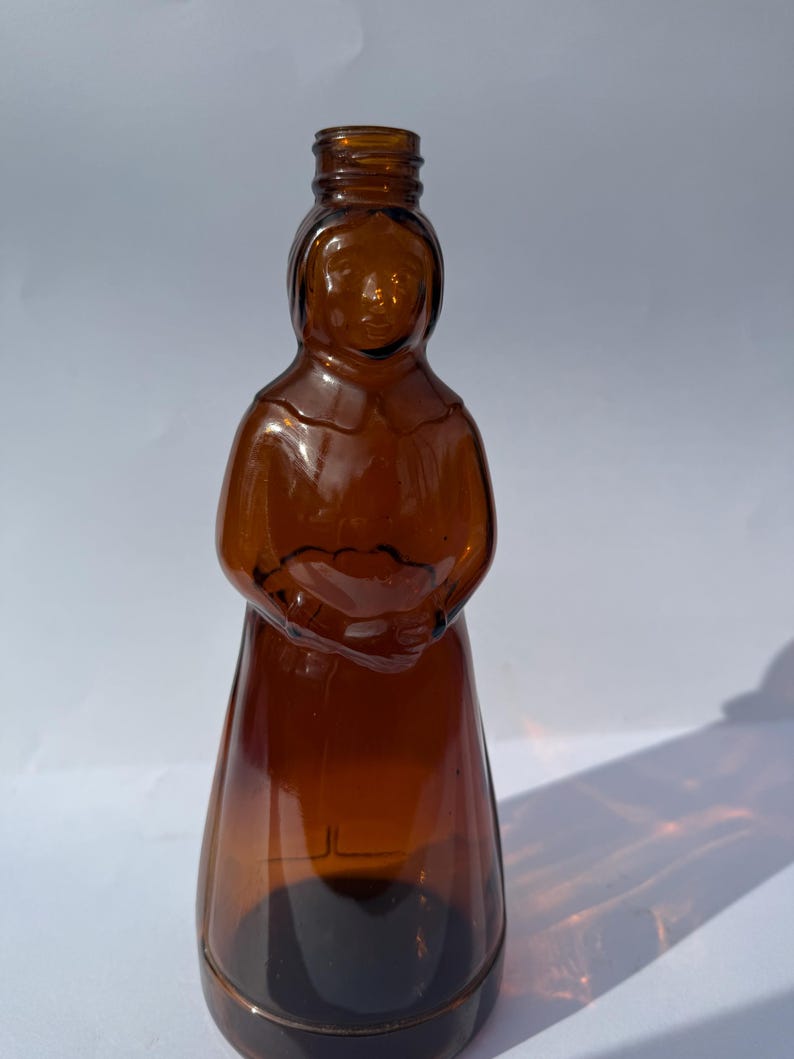 Vintage Mrs. Buttersworth Amber Glass Bottle 10” - Etsy