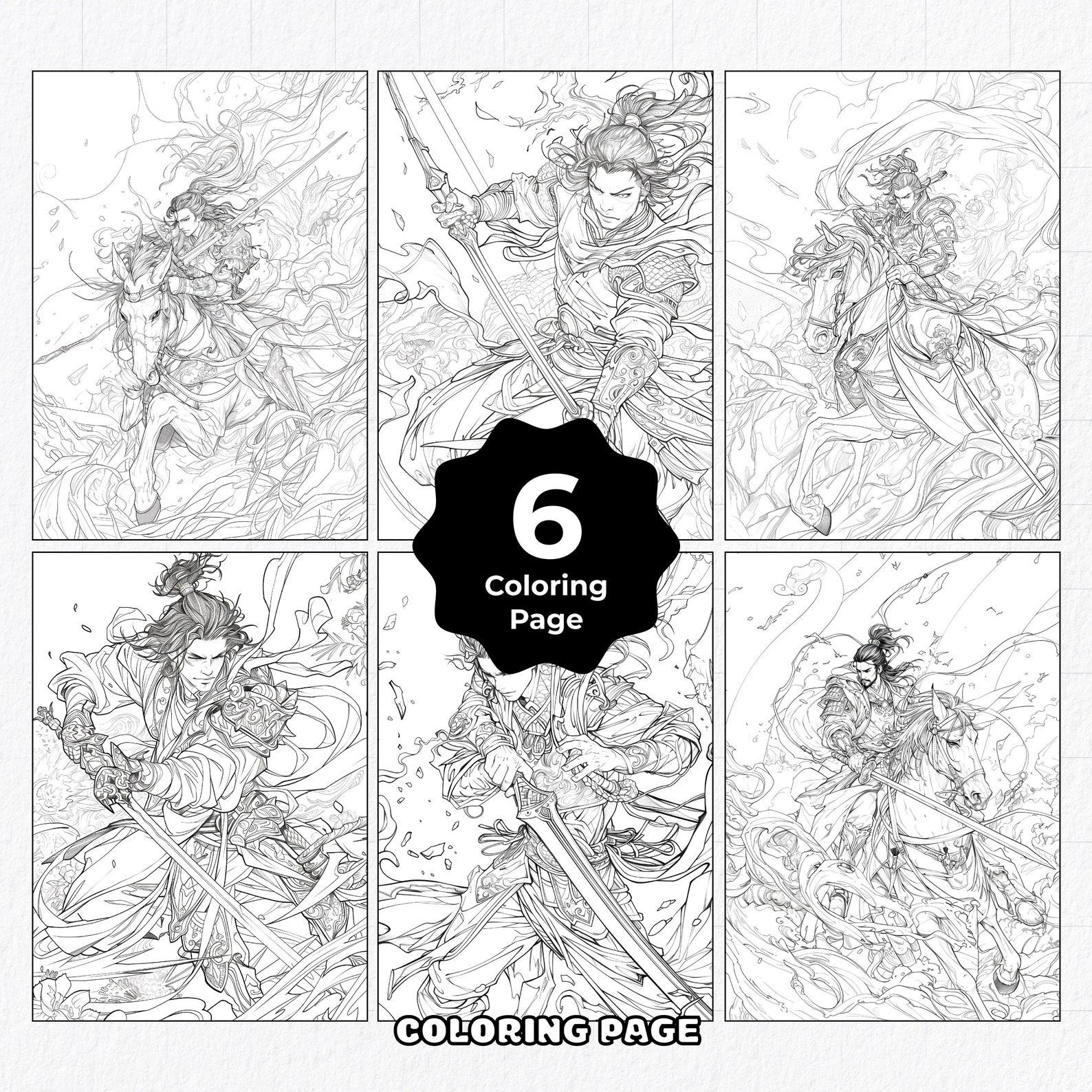 Samkok Coloring Page Instant Download, Printable PDF File. - Etsy