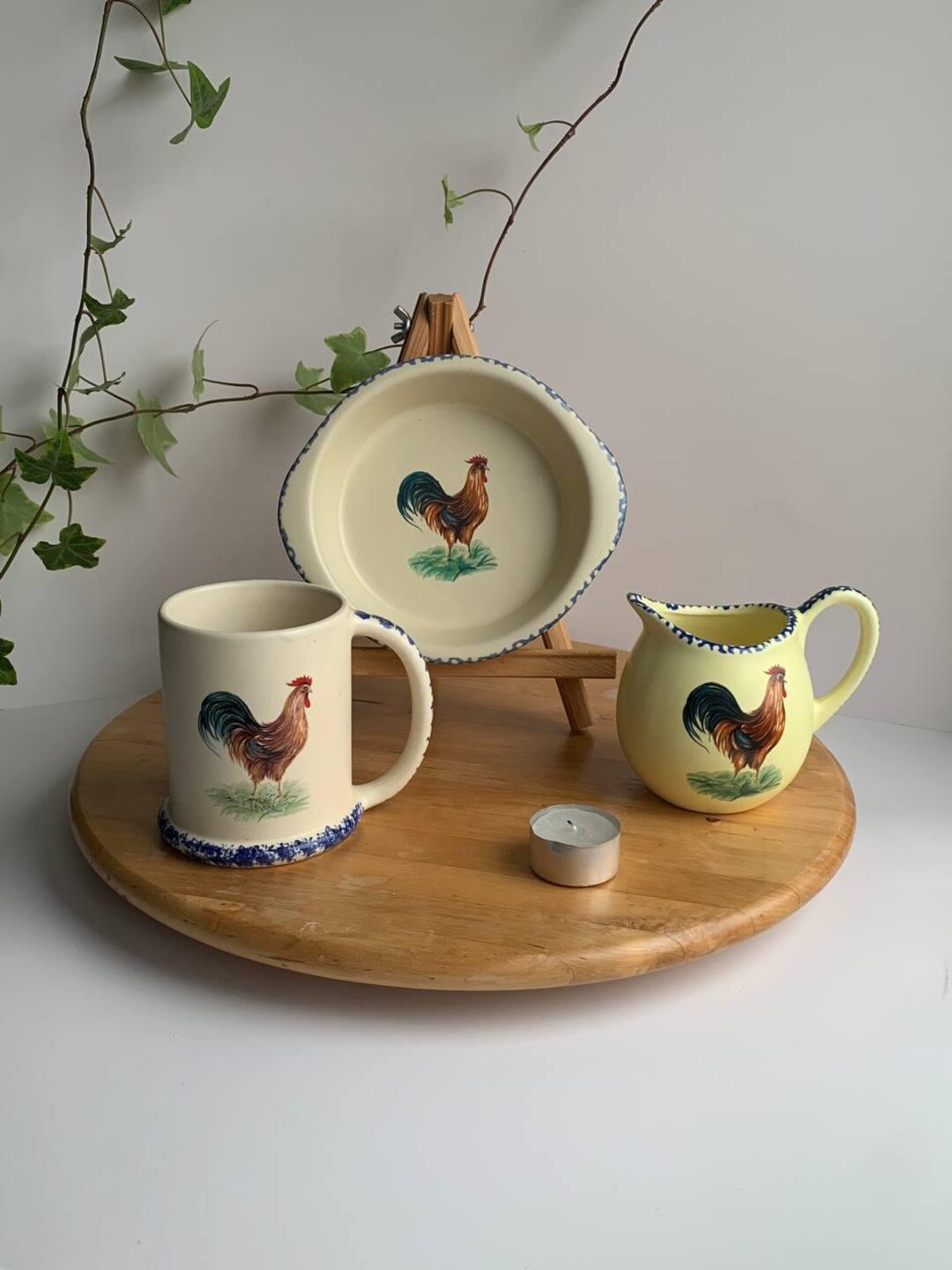 Vintage Rooster Kitchen Set | Studio Nova Portugal Mug Creamer Dish ...