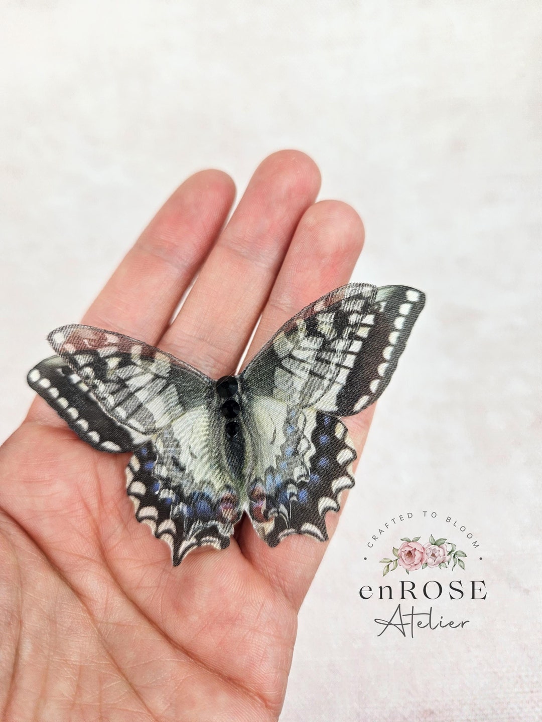 3D Silk Butterfly With Layered Wings, Silk Organza Butterflies Wings ...