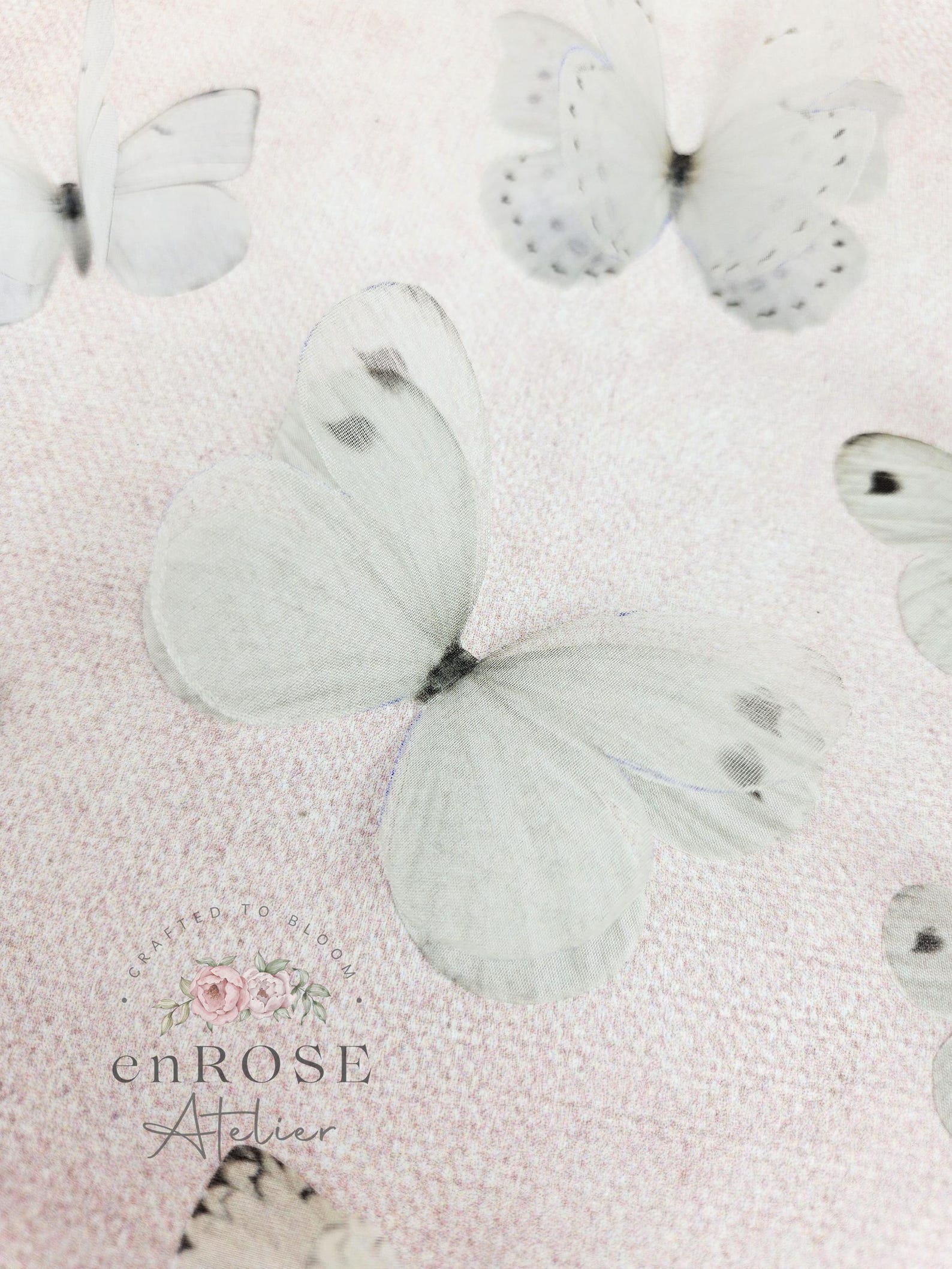 Silk White Butterflies Set of 12 Pieces, 3D Realistic Butterflies With ...