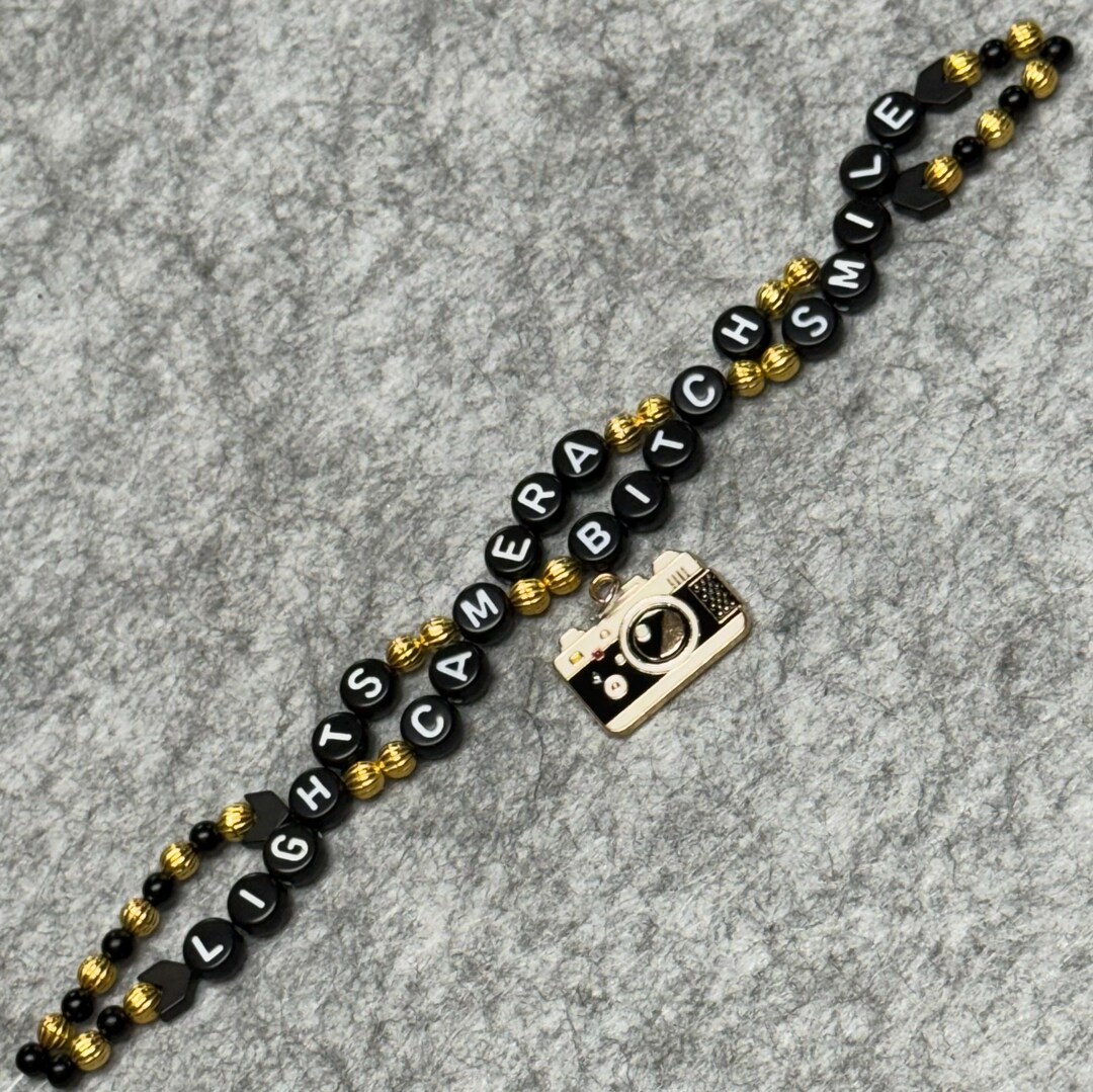 Taylor Swift Friendship Bracelet Lights Camera Bitch Smile Gift for ...