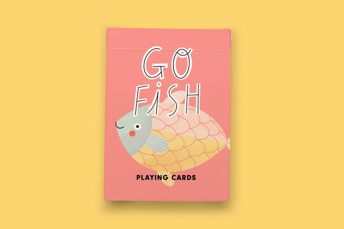 Go Fish Illustrated 52 Playing Card Deck | Etsy