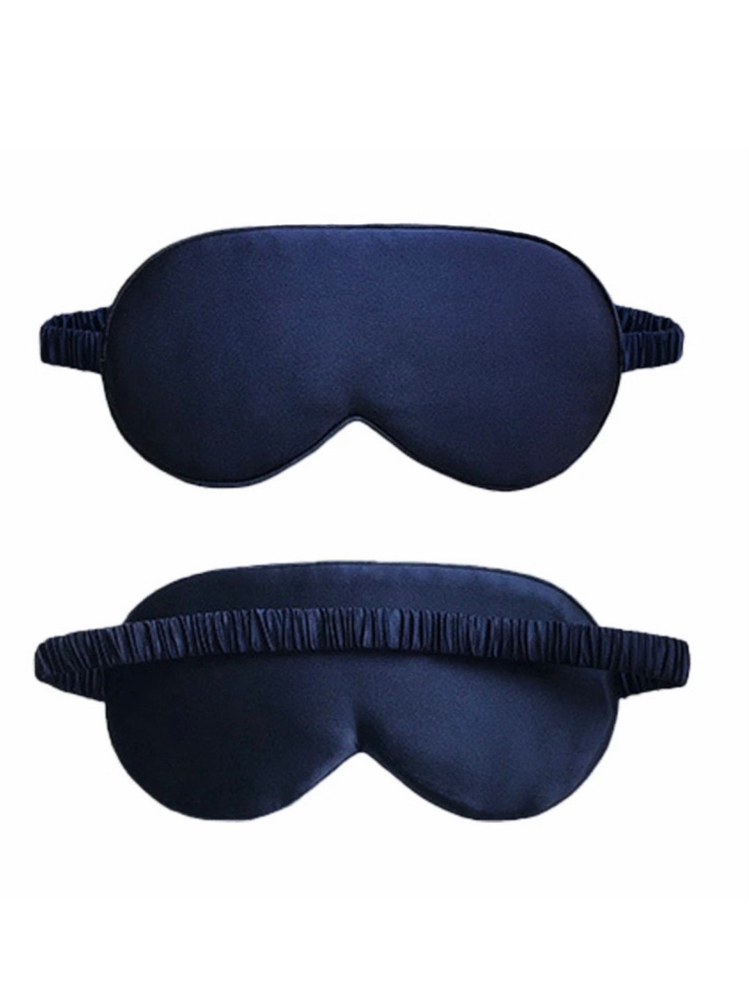 Navy Blue Satin Sleeping Mask Blindfolded, Blue Sleeping Mask ...