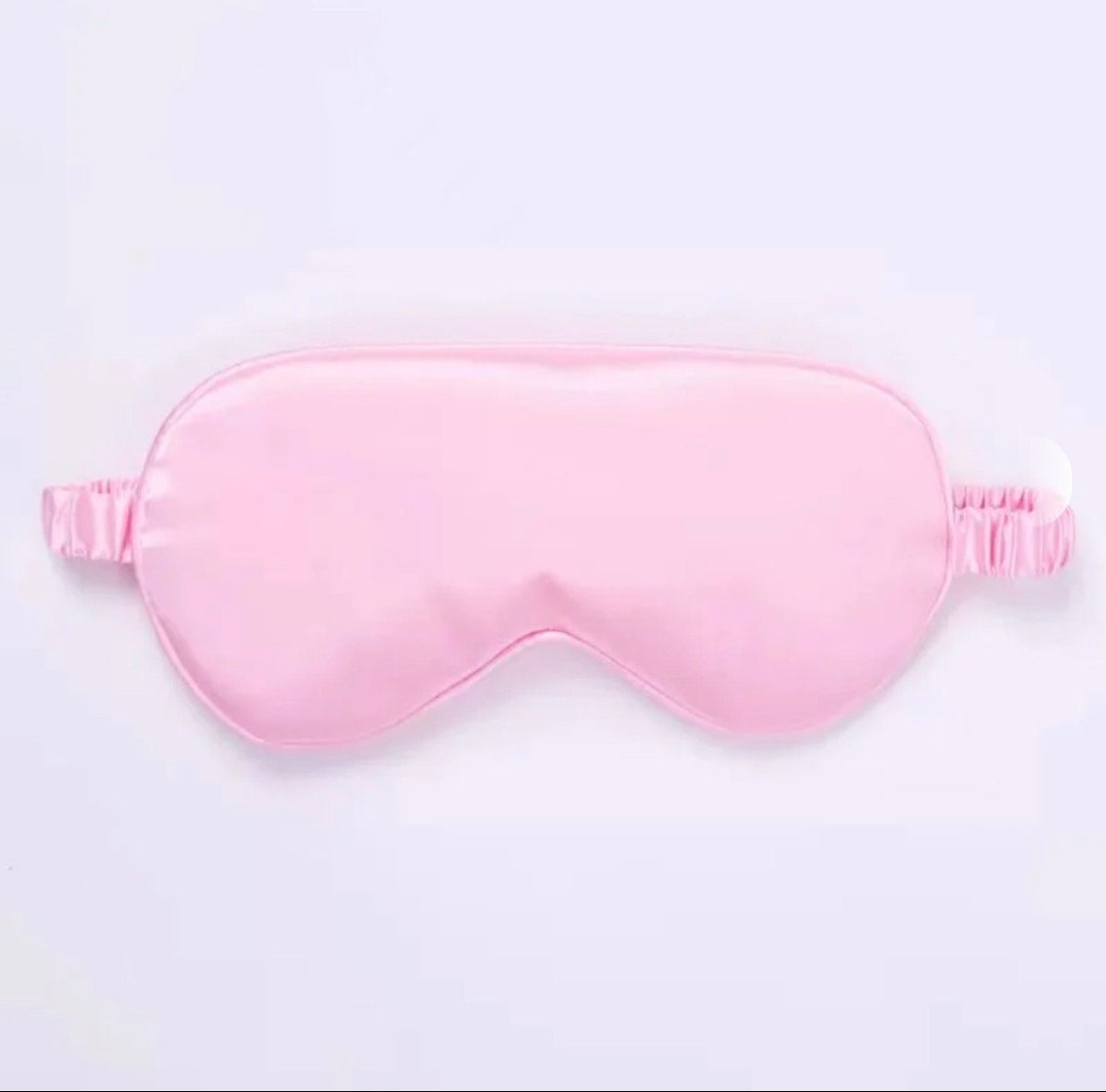 Pink Satin Sleeping Mask Blindfolded,pink Sleeping Mask,bridesmaids ...