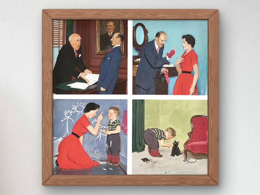 Anger Transference by Richard Sargent 1954 Art Print, Museum Quality ...