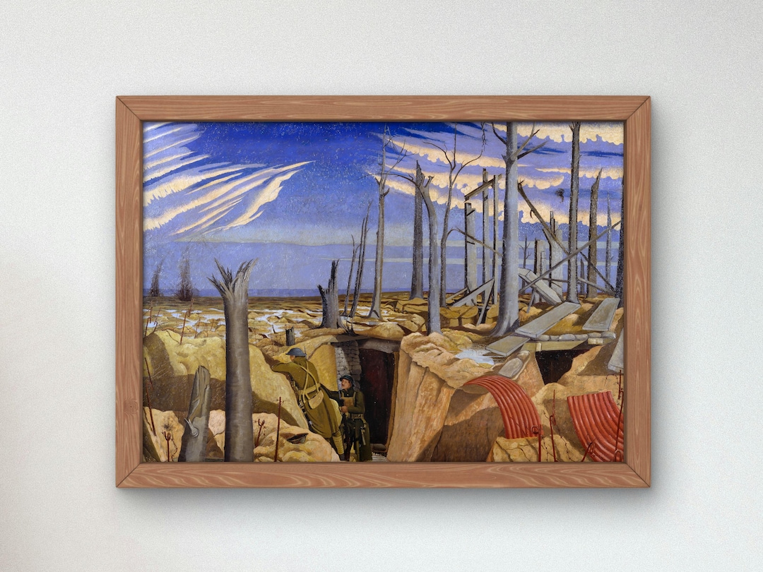 Oppy Wood Evening by John Nash 1918, Museum Quality Oil Painting, Classical Art Home Decor, Wall ...