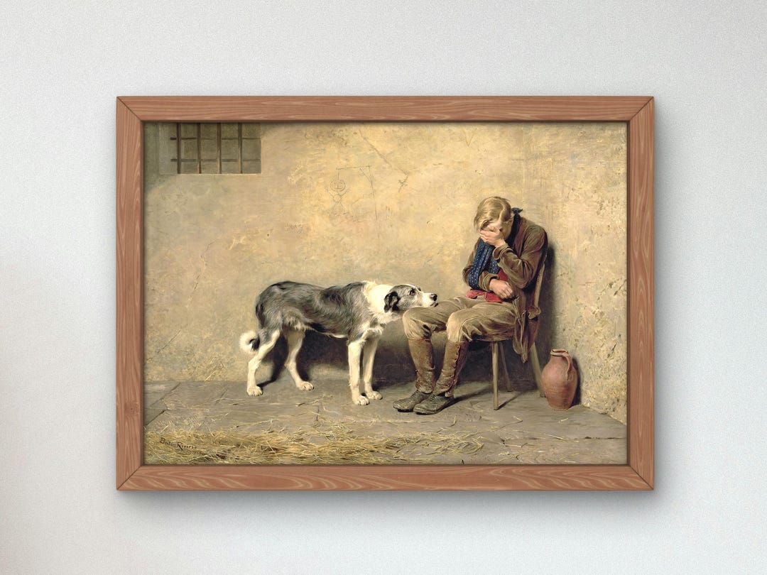 Fidelity by Briton Riviere 1869 Art Print, Museum Quality Oil Painting ...