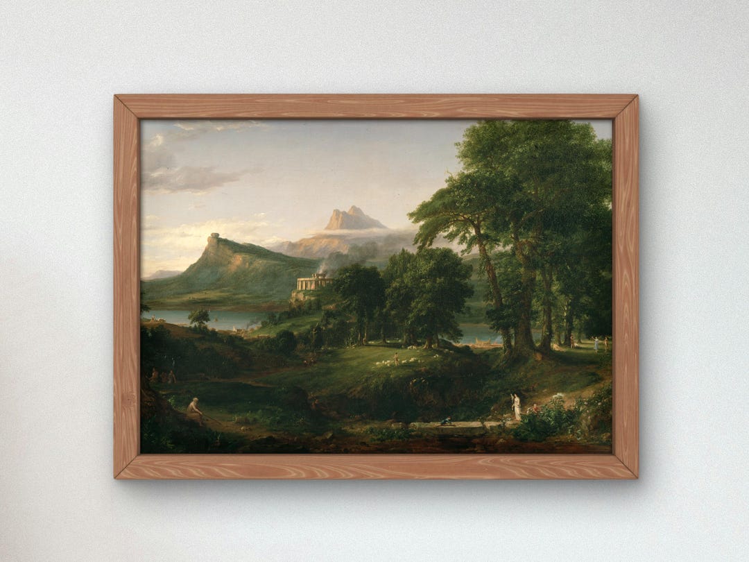 The Course of Empire: the Arcadian State by Thomas Cole 1836, Museum ...