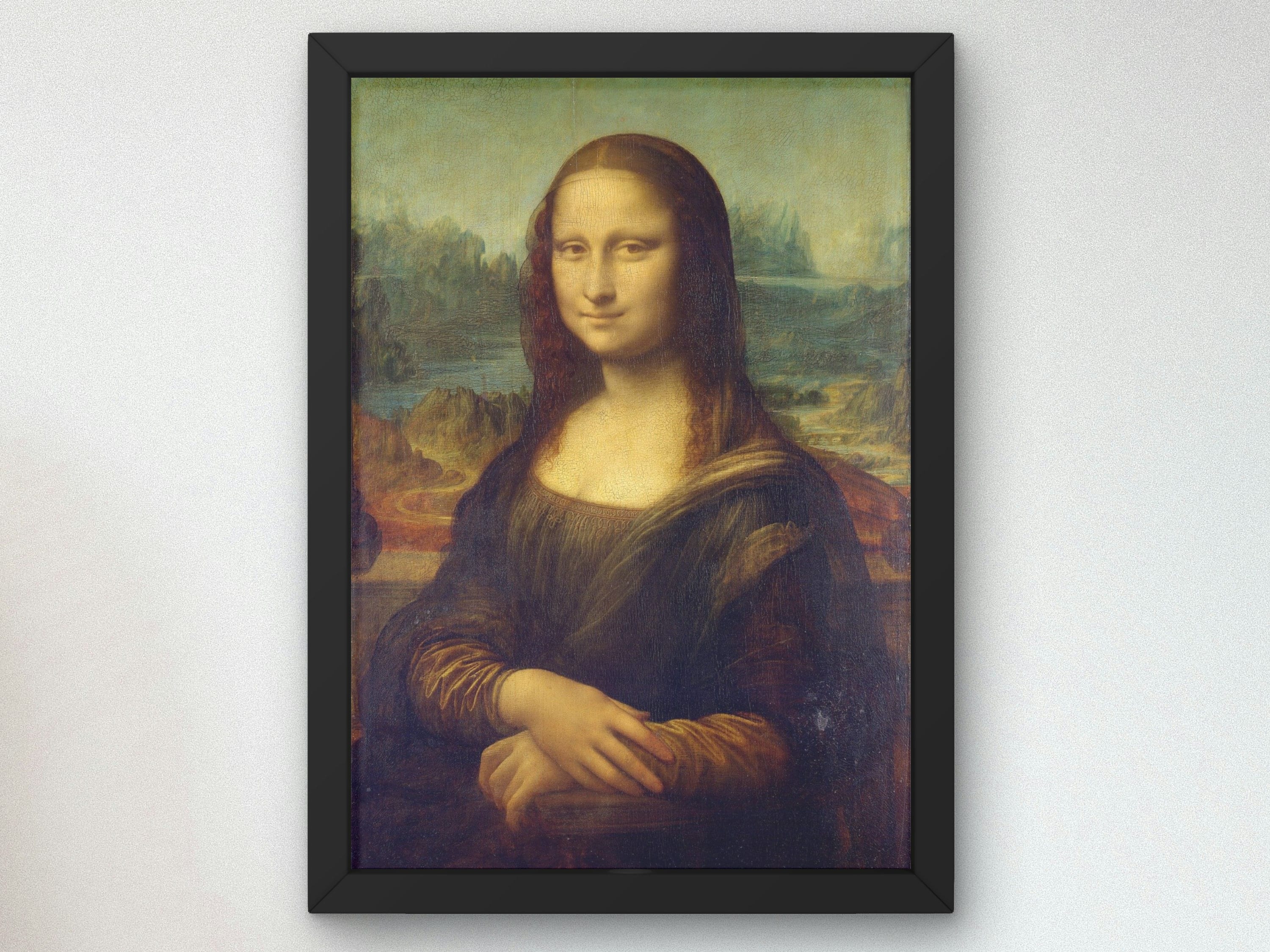 Art Print Mona Lisa by Leonardo Da Vinci, the Mona Lisa, La Mona Lisa ...
