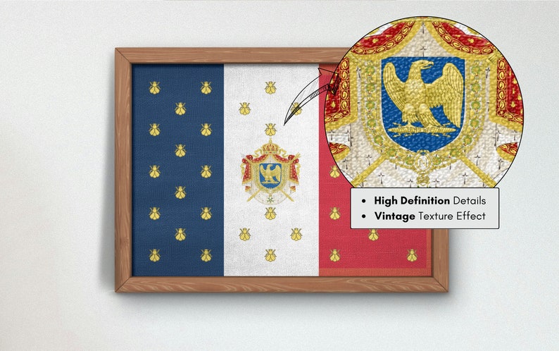 Acadian Flag Poster Wall Art Prints Acadian Vintage Flag - Etsy