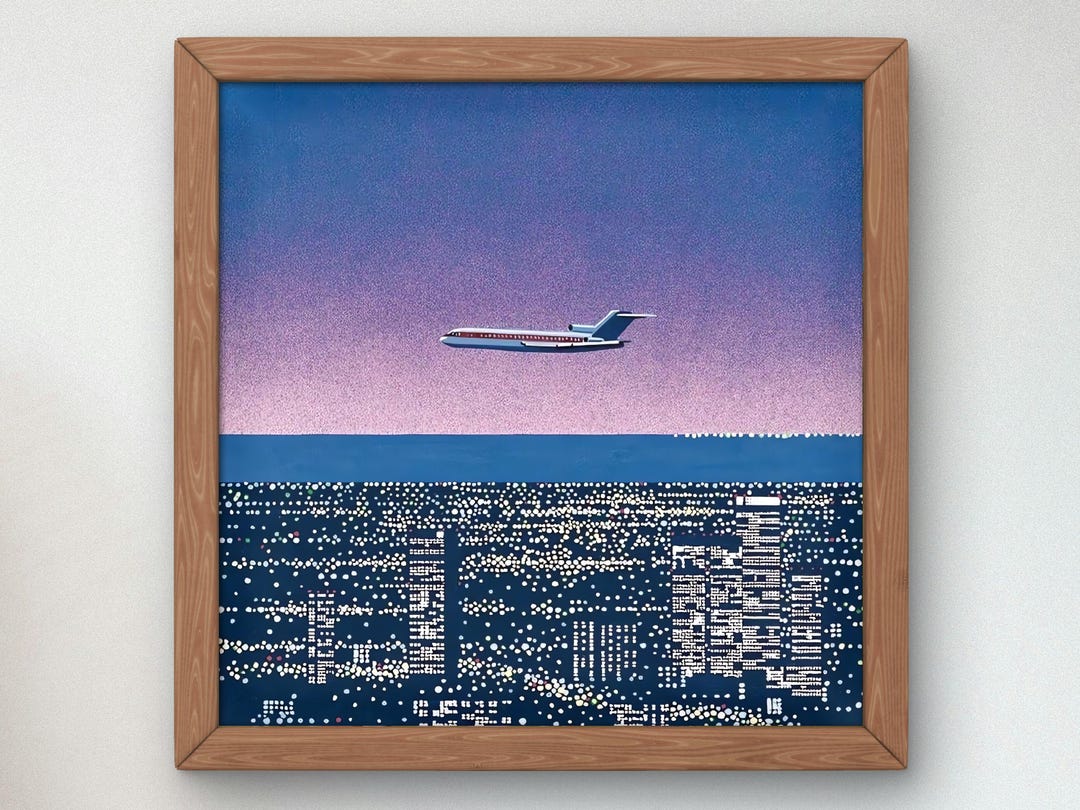 Nite Flyte by Hiroshi Nagai Poster, 80's Aesthetic, Vaporwave ...