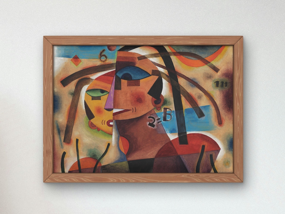 Couple by Xul Solar 1923, Museum Quality Print, Modern Art Home Deco ...