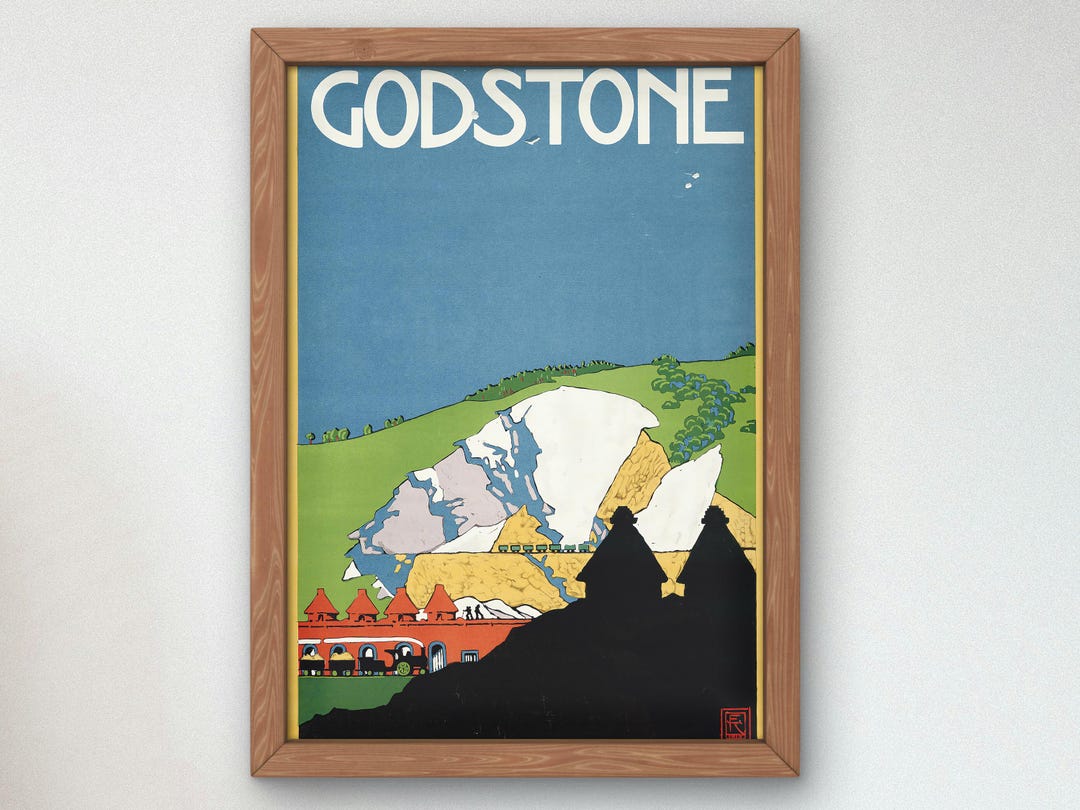 Vintage Godstone Travel Poster by Edward Mcknight Kauffer 1935, Museum ...