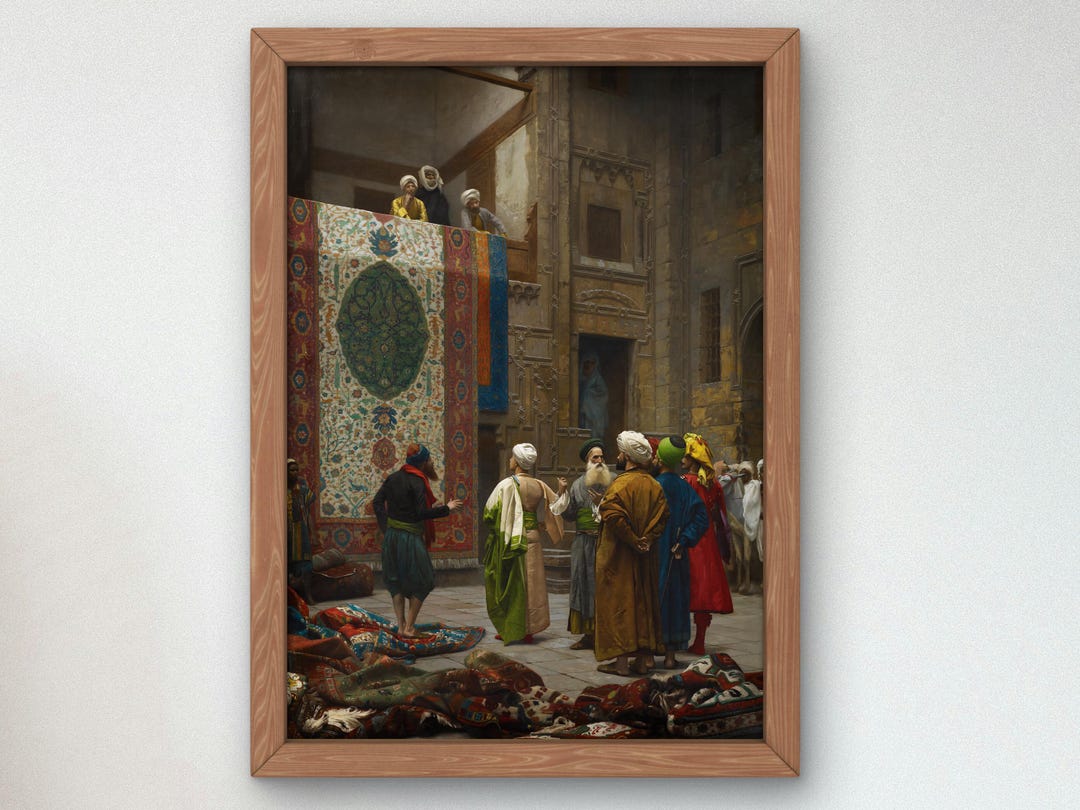 The Carpet Merchant by Jean-léon Gérôme 1887, Museum Quality Oil ...