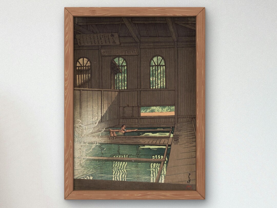 Hoshi Spa in Joshu Province by Kawase Hasui 1933 Art Print, Museum ...
