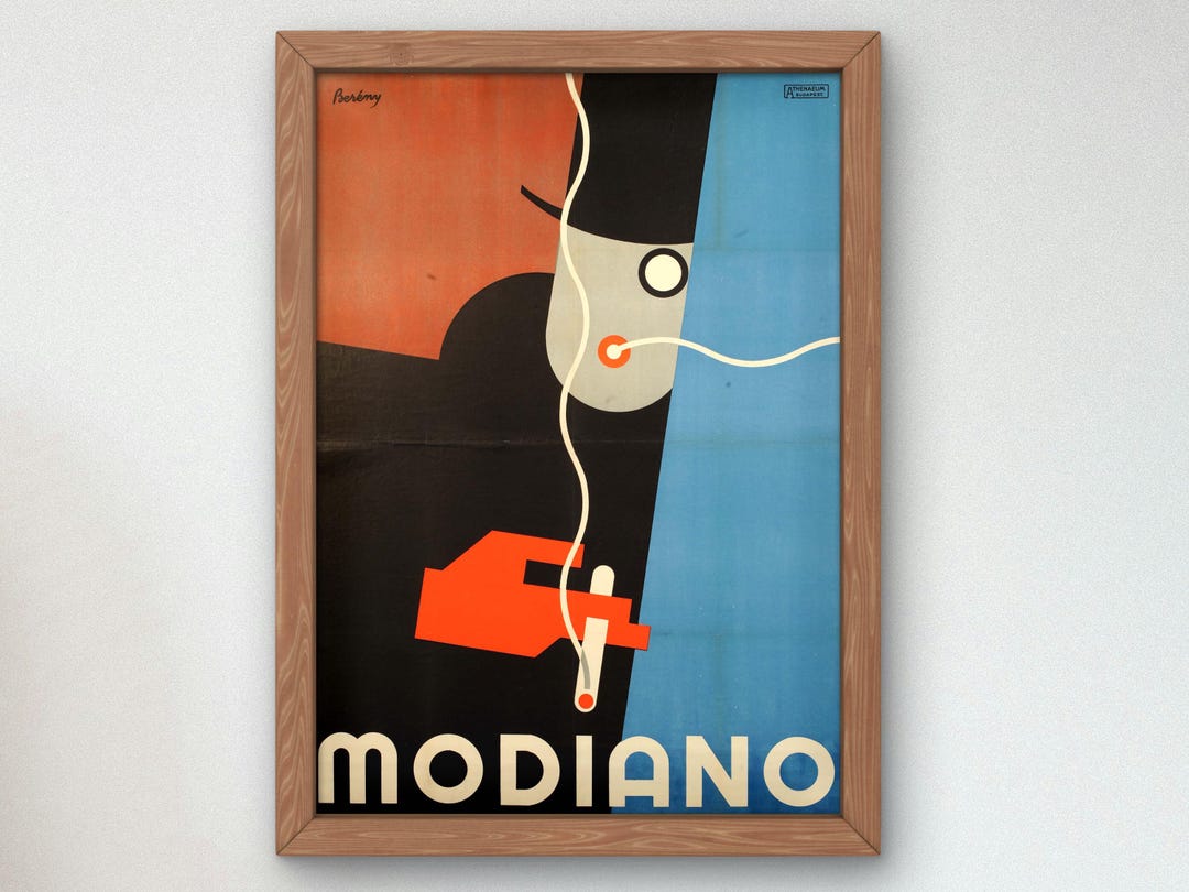 Modiano Vintage Cigarette Ads, Museum Quality Print, Publicity Artwork ...